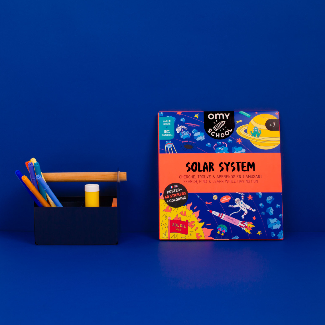 Solar System - OMY SCHOOL Educational Poster | Official Site Omy Maison Pro US