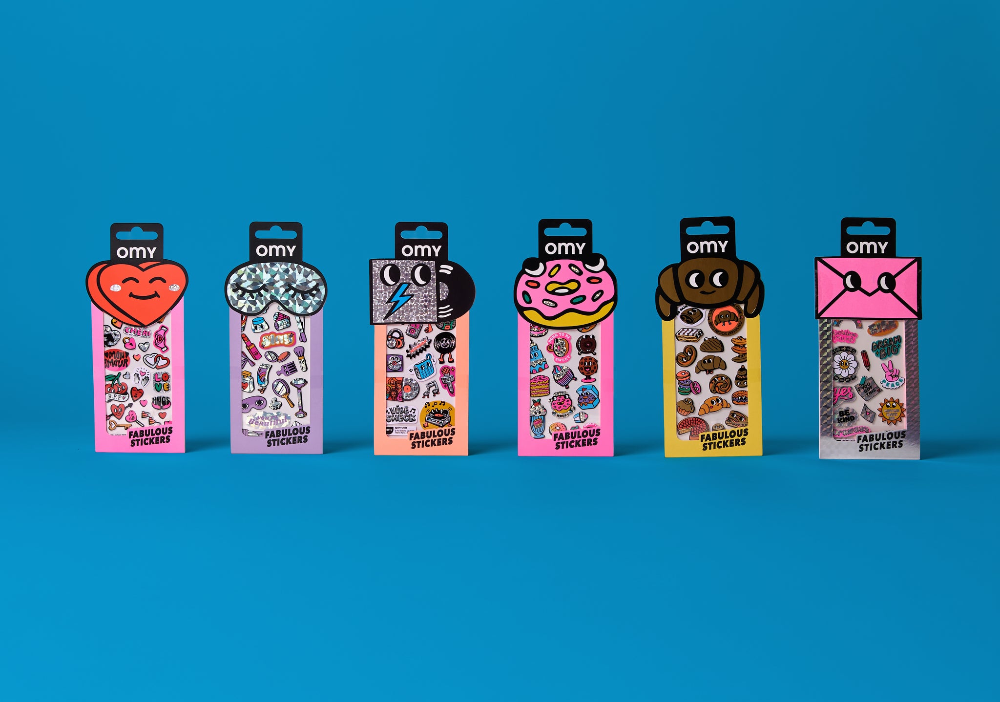 36 ASSORTED STICKERS - ICONIC