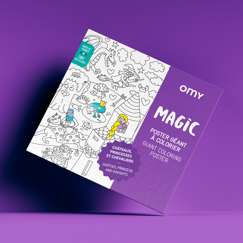Magic Giant Coloring Poster | Official Site Omy Maison Pro US